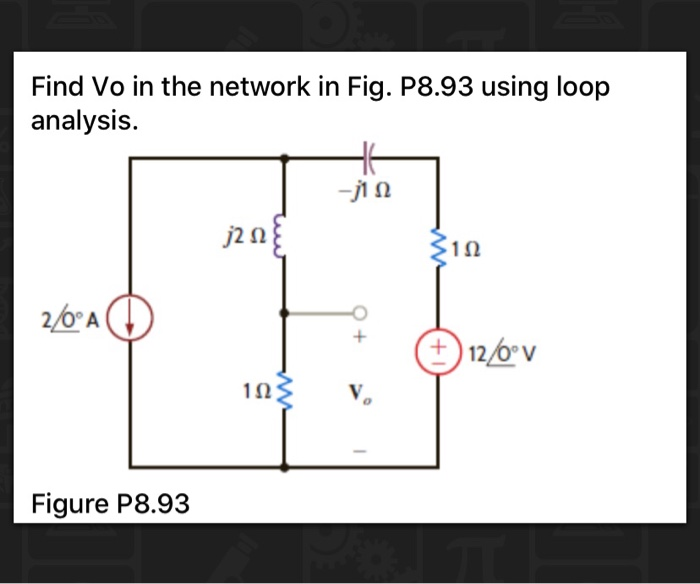 Solved Find Vo in the network in Fig. P8.93 using loop | Chegg.com