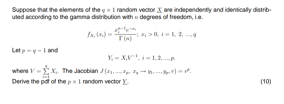 Solved Suppose that the elements of the q×1 random vector X | Chegg.com