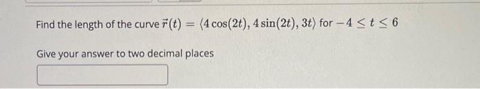 Solved Find the length of the curve | Chegg.com