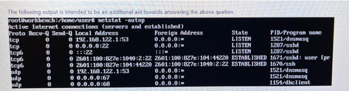 Solved Which command and flags produced this output? | Chegg.com