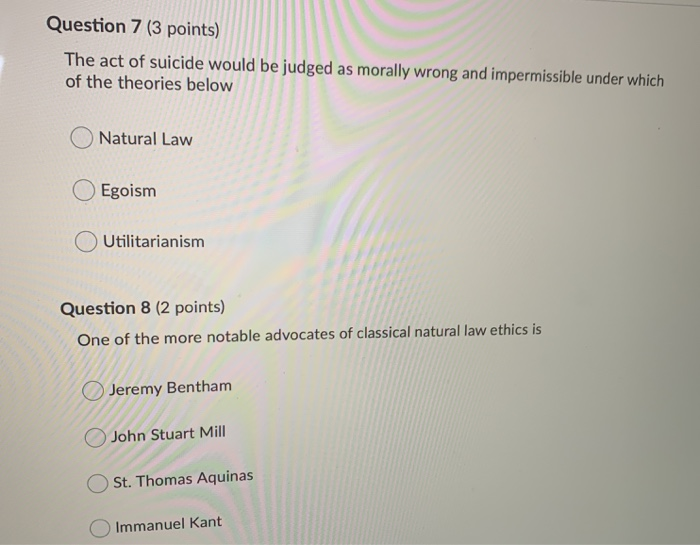 Solved Question 5 (3 points) Sentencing an innocent man to | Chegg.com