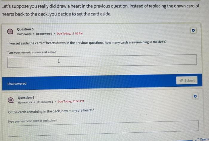 Solved You select one card from the shuffled deck. What is | Chegg.com