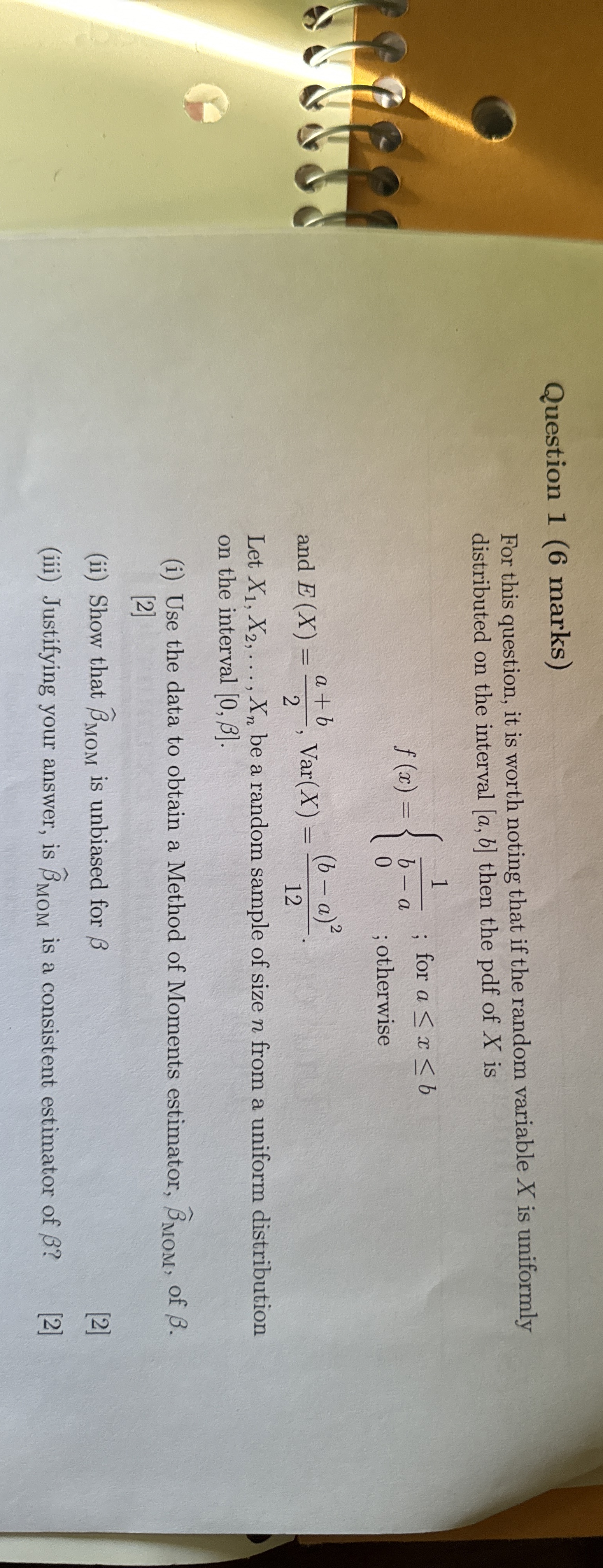 Solved Question 1 (6 ﻿marks)For this question, it is worth | Chegg.com