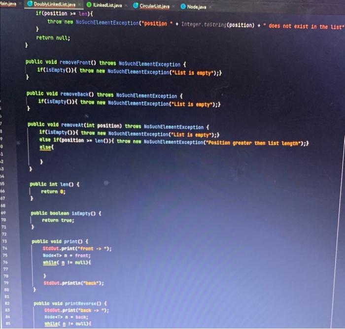 Solved We are coding in java language and using inteliJ | Chegg.com