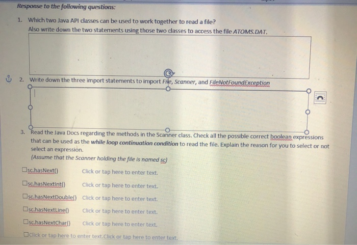Solved Response to the following questions: 1. Which two | Chegg.com