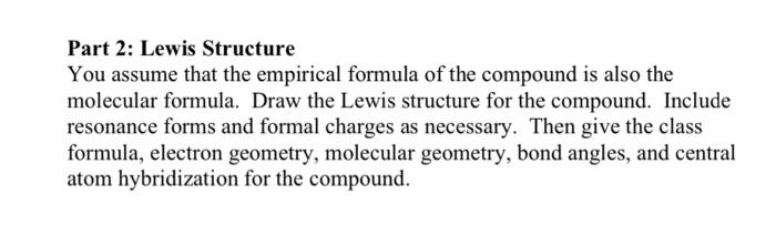 Solved Empirical Formulapart 1: Determine the structure of | Chegg.com