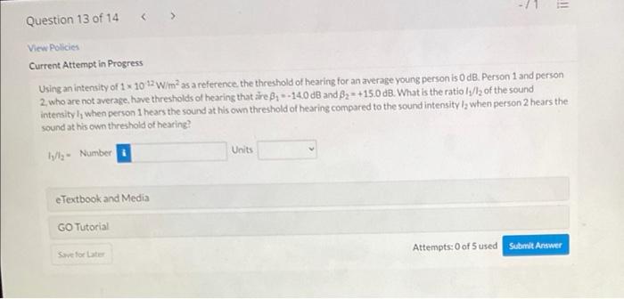 Solved = - Question 13 of 14 View Policies Current Attempt | Chegg.com