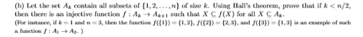 Solved by an EXPERT (b) ﻿Let the set Ak ﻿contain all subsets | Chegg.com