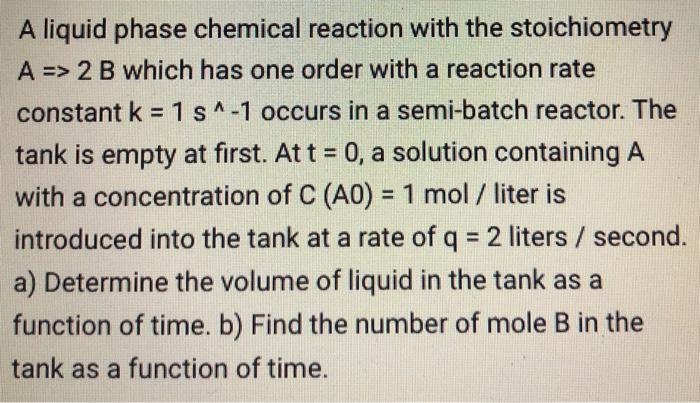 Solved chemical engineering mathematics.please help me. i | Chegg.com