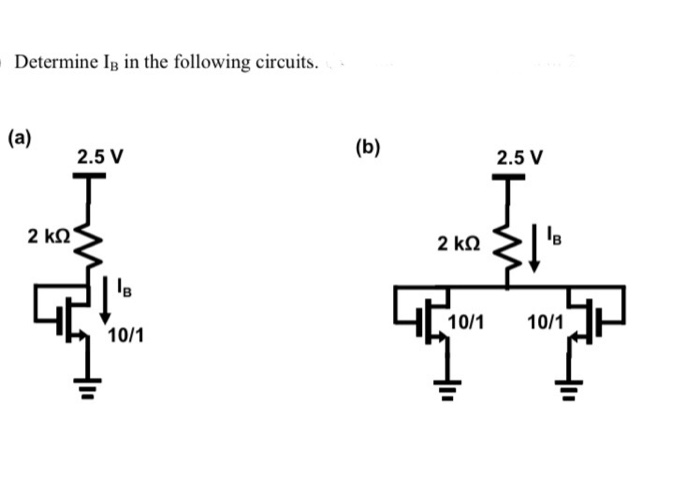 Solved VTHN= |VTHPI = 1 V, u.Cox = 100 A/V2 .Cox = 50 A/V2 | Chegg.com