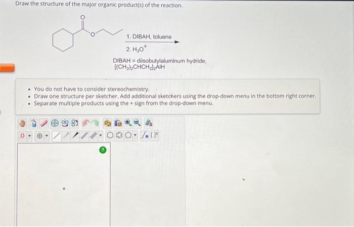Solved Draw the structure of the major organic product(s) of | Chegg.com