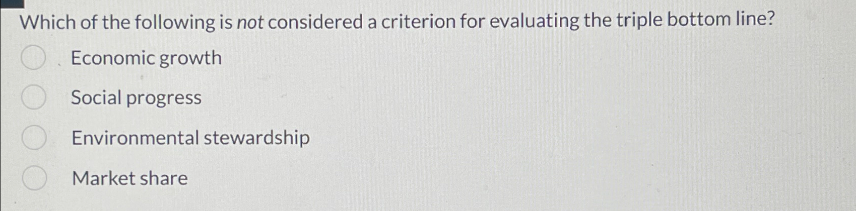 Solved Which of the following is not considered a criterion | Chegg.com