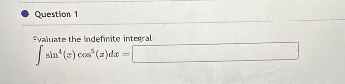 Solved Evaluate the indefinite integral \\[ \\int \\sin | Chegg.com