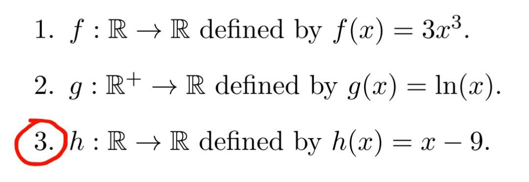 Solved Exercise 3.5. For each of the following functions | Chegg.com
