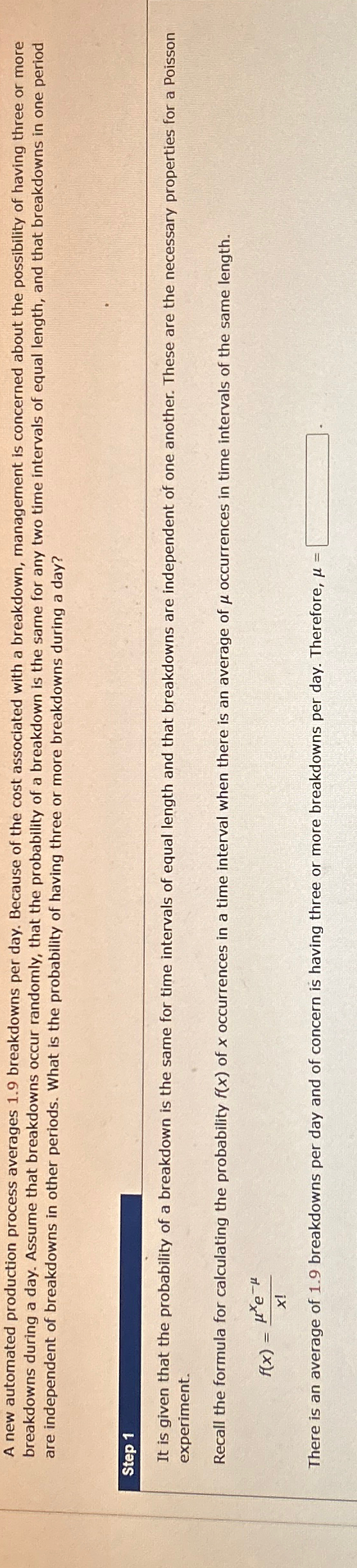 Solved are independent of breakdowns in other periods. What | Chegg.com