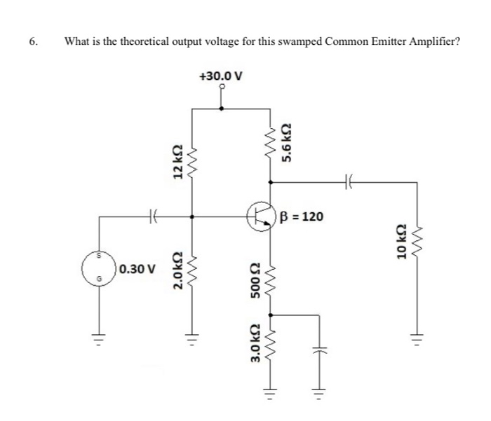 Solved 6. What is the theoretical output voltage for this | Chegg.com