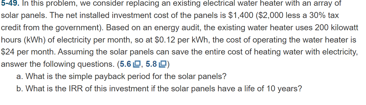Solved Part (b) ﻿only - ﻿No MARR is given. USE 2% (per | Chegg.com
