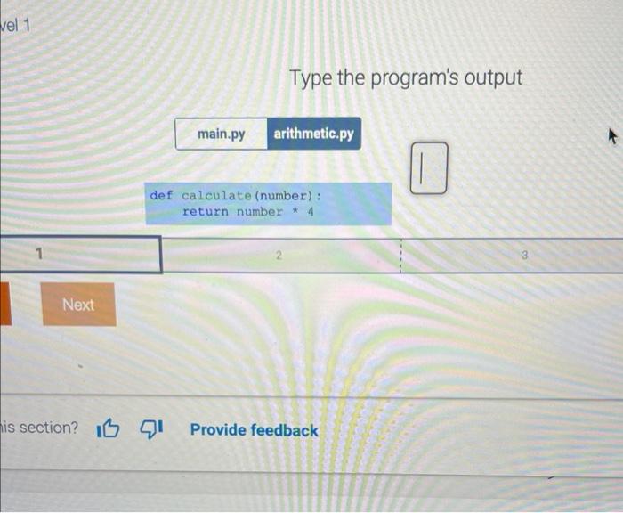 Solved Type the program's output import arithmetic def | Chegg.com