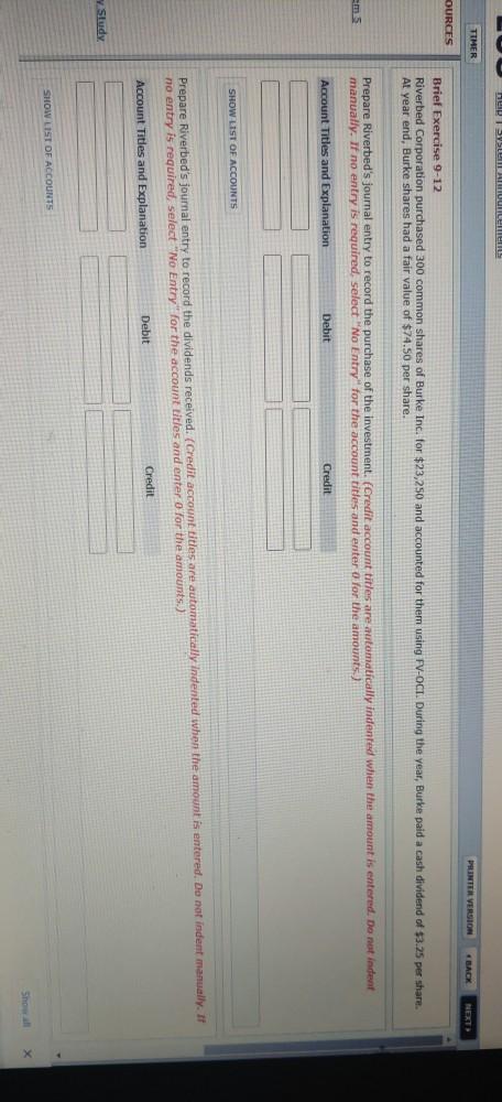 Solved Hei VAUNUMI TTHER PRINTER VERSION BACK OURCES Brief | Chegg.com