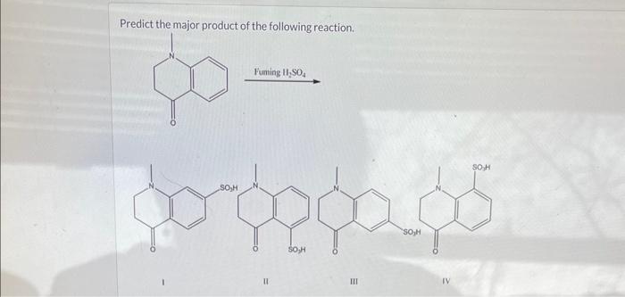 Solved Predict the major product of the following reaction. | Chegg.com