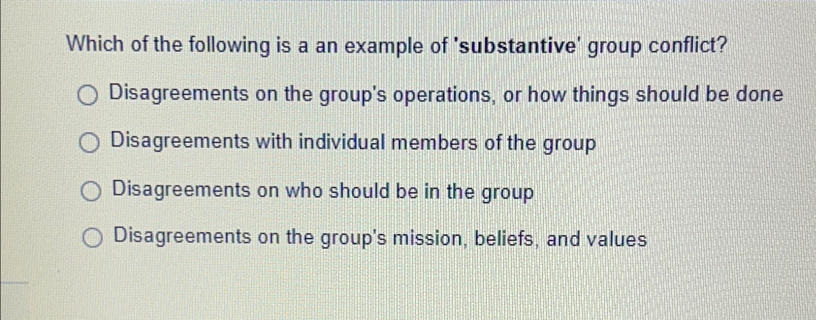 Solved Which of the following is a an example of | Chegg.com