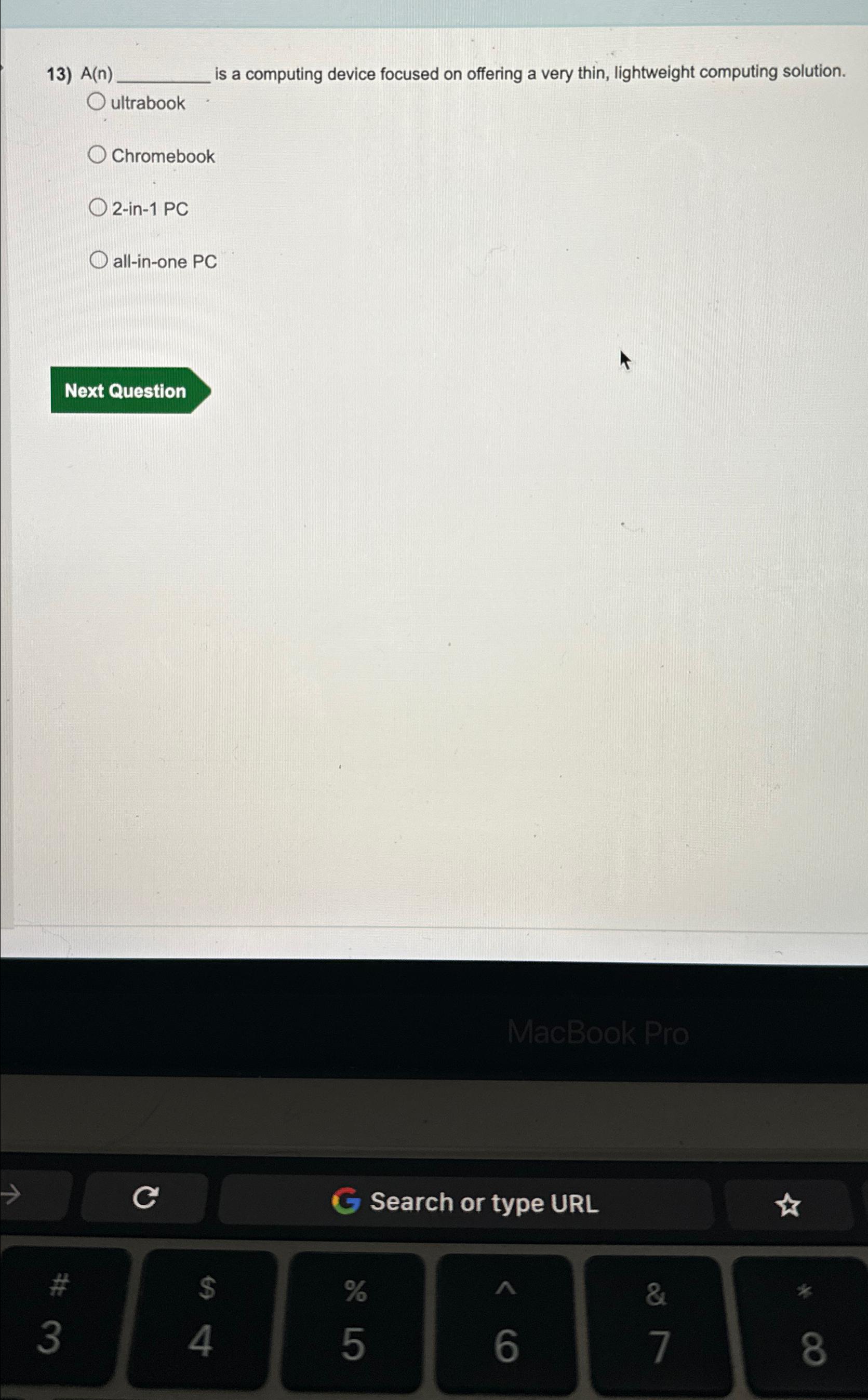 Solved A(n) ﻿is a computing device focused on offering a | Chegg.com