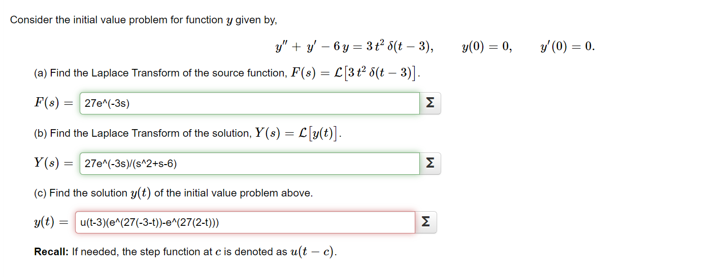 Solved Consider the initial value problem for function y | Chegg.com