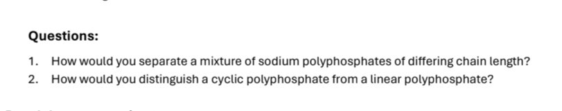 Solved Questions:How would you separate a mixture of sodium | Chegg.com