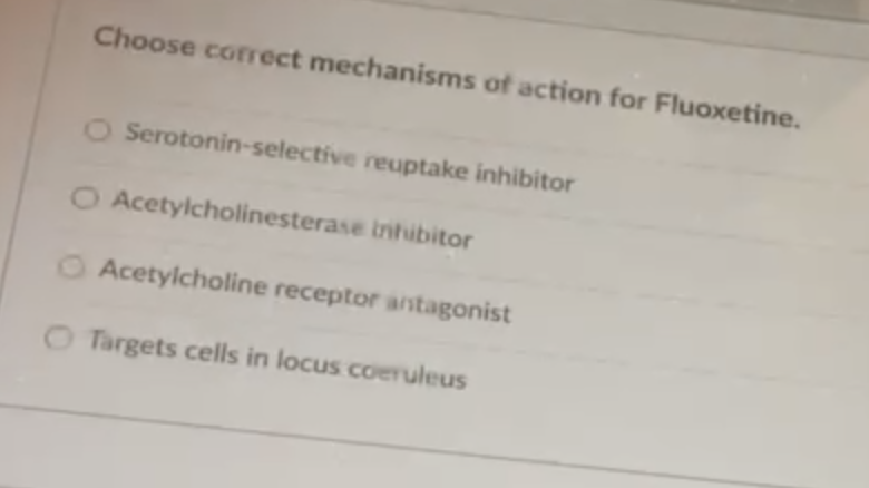 Solved Choose correct mechanisms of action for | Chegg.com