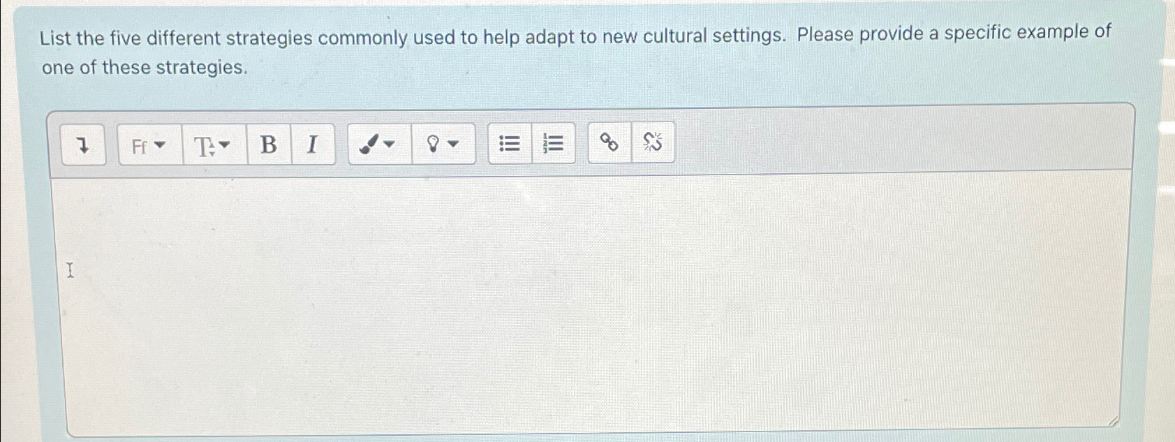 List the five different strategies commonly used to | Chegg.com