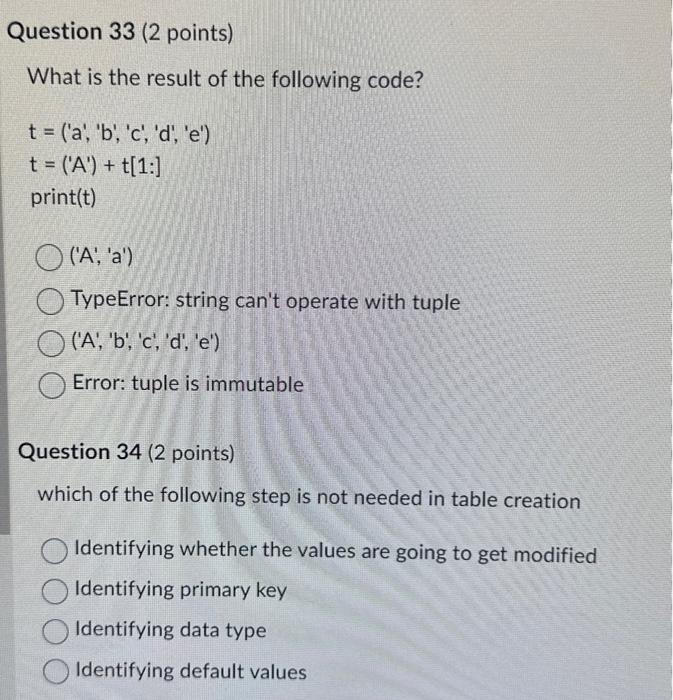 Solved What is the result of the following code? | Chegg.com