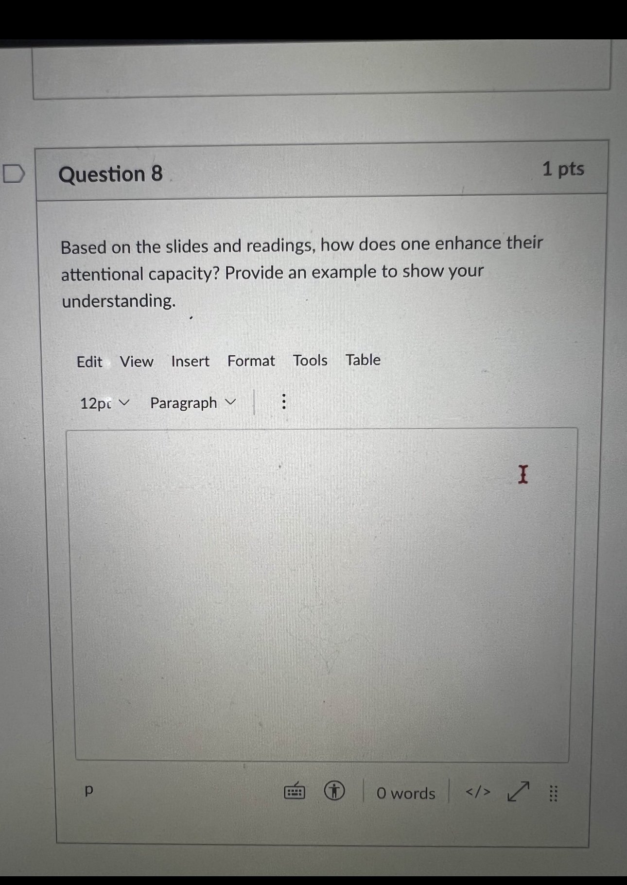 Question 8Based on the slides and readings, how does | Chegg.com