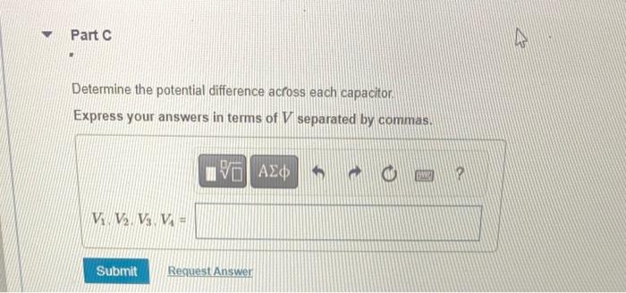 Solved C1=C2=C3=C4=C.Determine the equivalent capacitance | Chegg.com