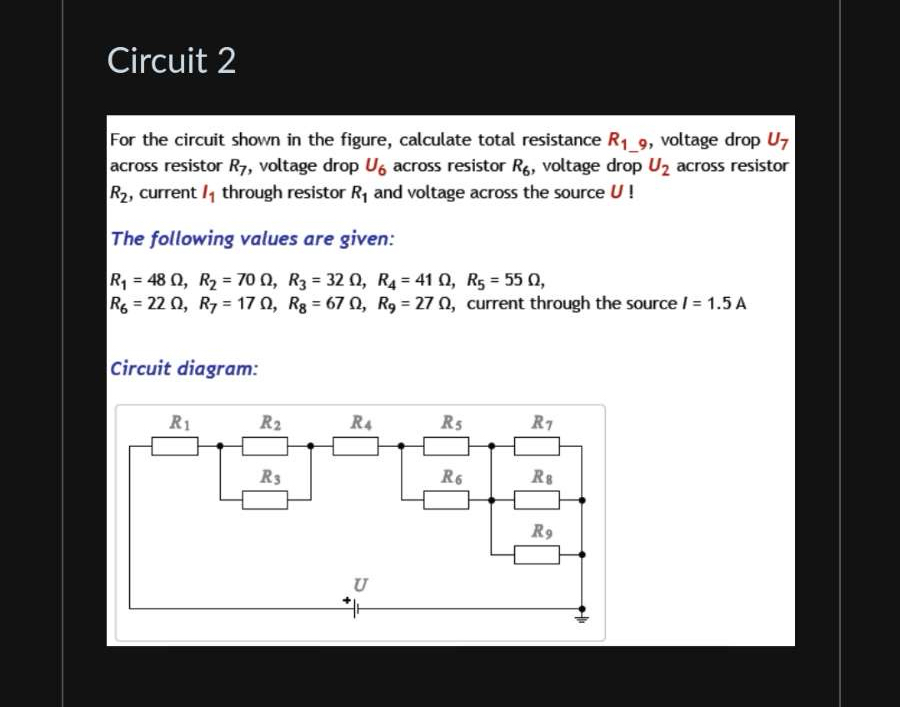Circuit 2For the circuit shown in the figure, | Chegg.com