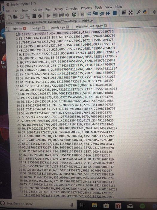 Solved Exercise 1: Standard deviation Open the file lab.sy. | Chegg.com
