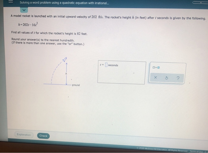 Solved Solving a word problem using a quadratic equation | Chegg.com