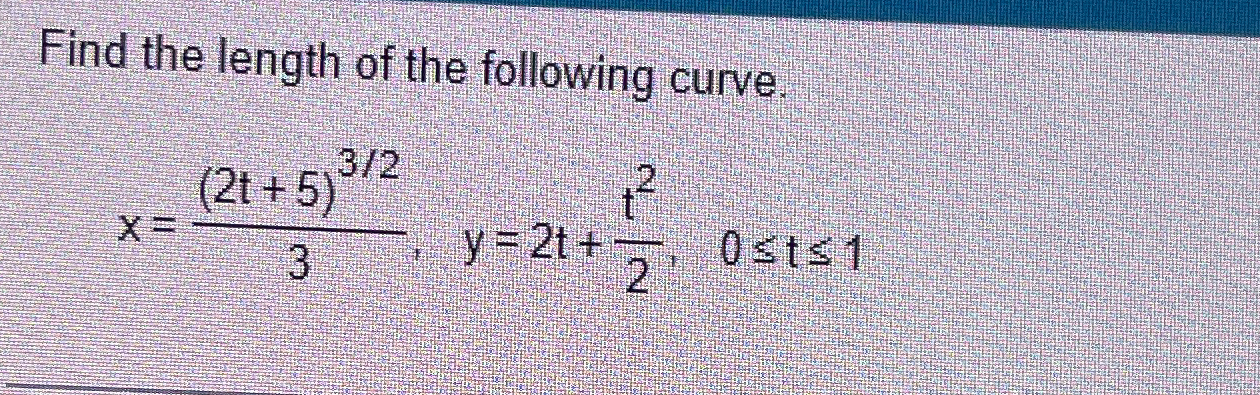 Solved Find the length of the following | Chegg.com