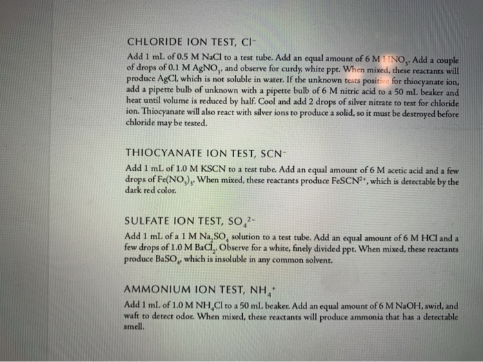Solved CARBONATE ION TEST, CO,2 Add 1 mL of a 1.0M Na,CO, to | Chegg.com