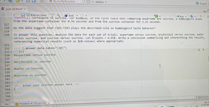 we Problem 4 (10 points) 1 2 In vertebrates, sweet | Chegg.com