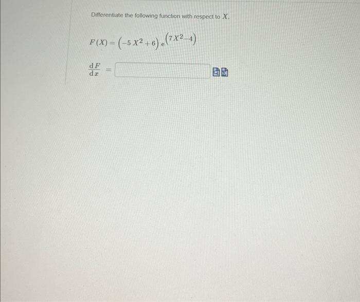 Solved Differentiate the following function with respect to | Chegg.com