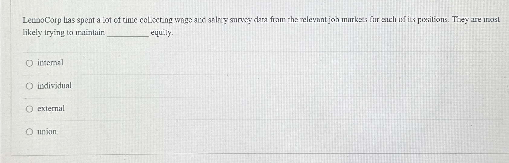 Solved LennoCorp has spent a lot of time collecting wage and | Chegg.com