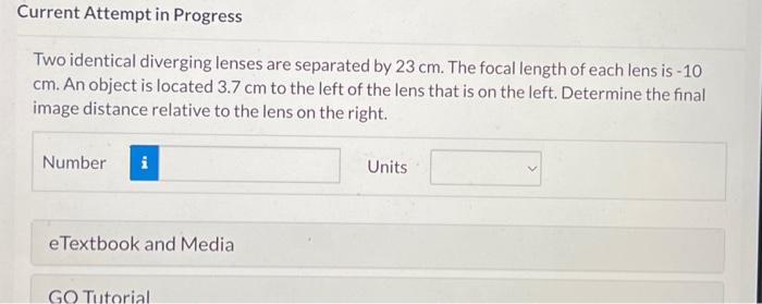 Solved Current Attempt in Progress Two identical diverging | Chegg.com