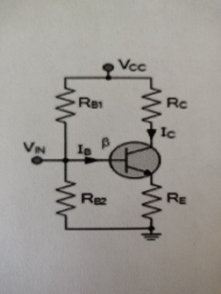 Solved Transistor Biasing: Assign values to each unknown in | Chegg.com