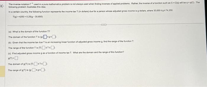 Solved K 1 The inverse notation f used in a pure mathematics | Chegg.com