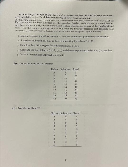 Solved (A note for Q1 and Q2 : In the Step 3 and 4 , please | Chegg.com