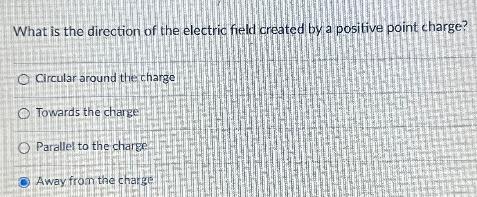 What is the direction of the electric field created | Chegg.com
