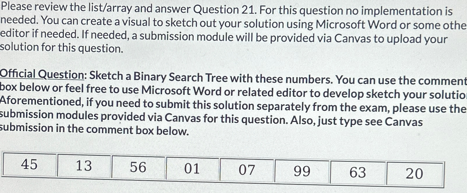 Solved Please review the list/array and answer Question 21. | Chegg.com