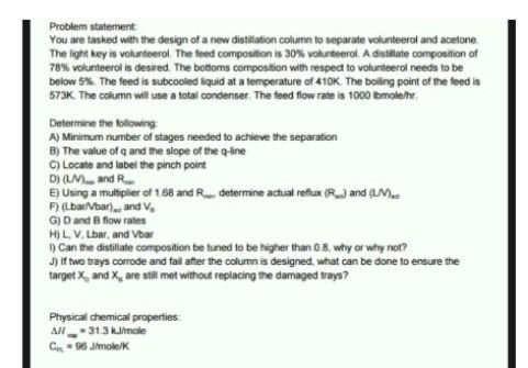 Solved Problem statement: You are tasked with the design of | Chegg.com