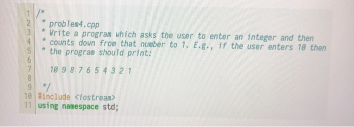 Solved No00 * problem4.cpp * Write a program which asks the | Chegg.com