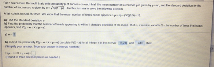 Solved np, and the standard deviation for the For n | Chegg.com